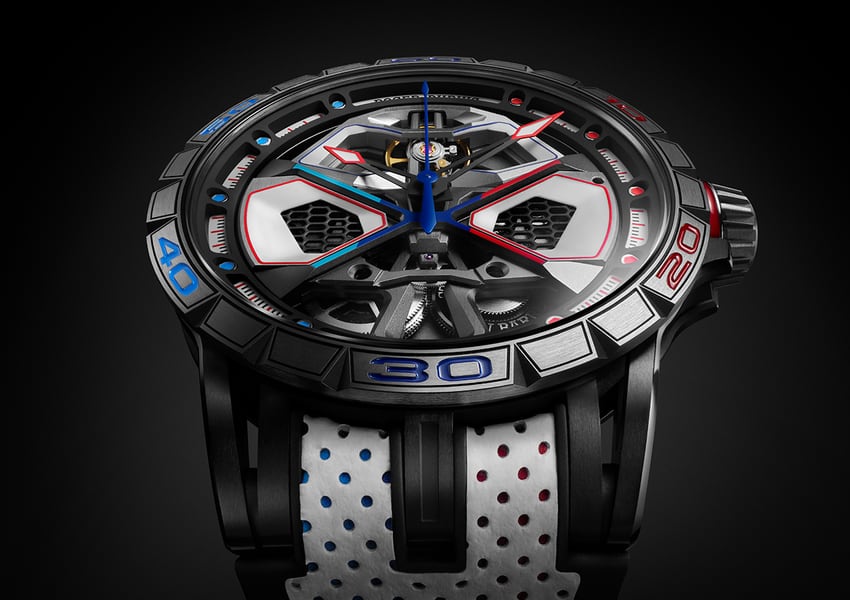 Excalibur Spider Huracán ブラック DLCチタン 45ミリ - Roger Dubuis