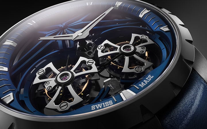 Excalibur Double Tourbillon Cobalt Watch RDDBEX1109 | Roger Dubuis