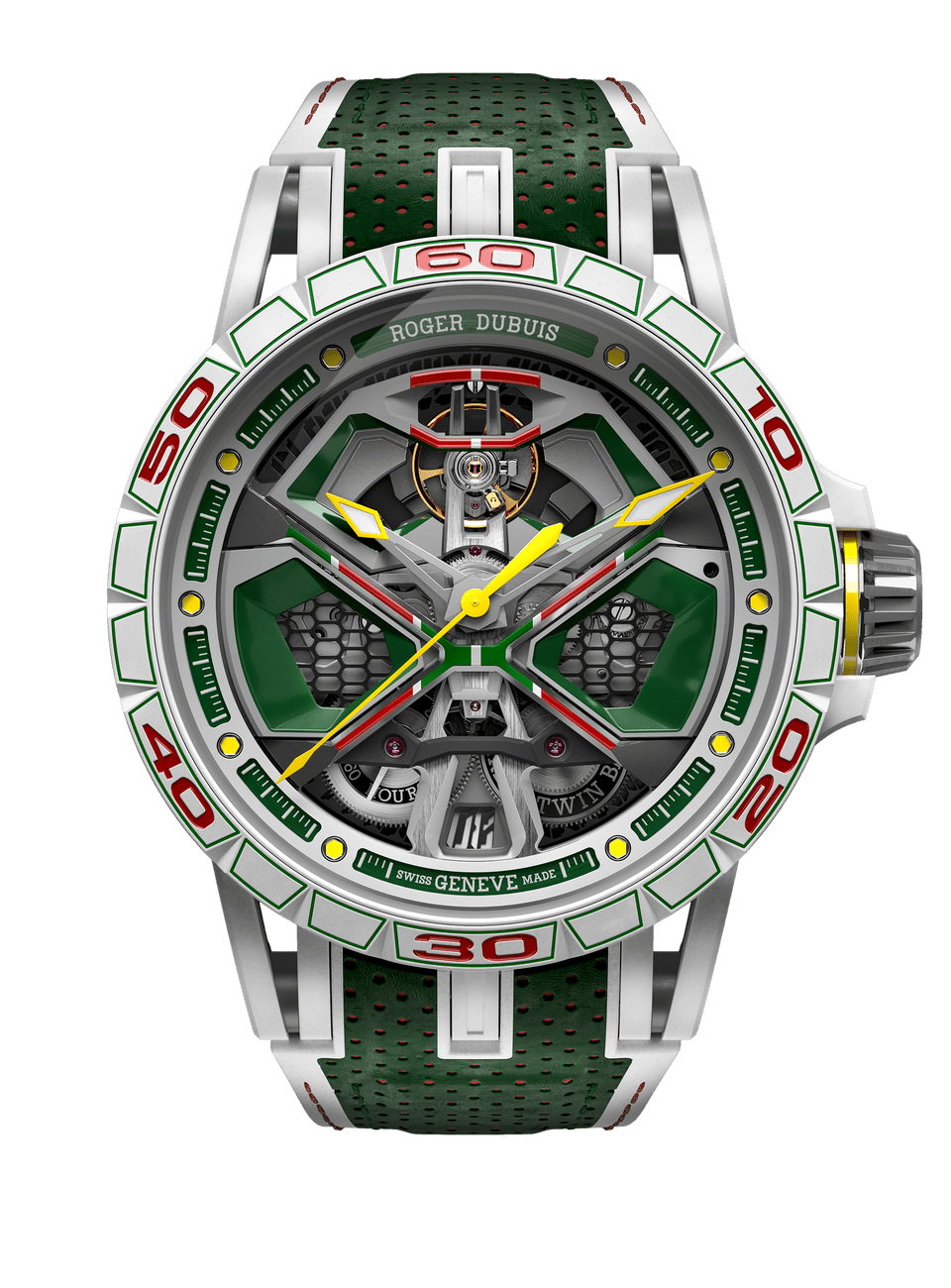 Excalibur Spider Huracán White MCF 45mm - Roger Dubuis
