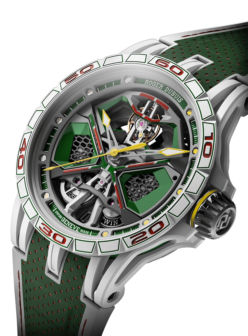 Excalibur Spider Huracán White MCF 45mm - Roger Dubuis