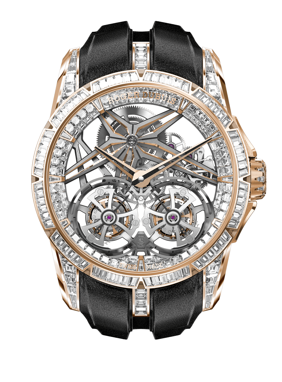 Excalibur Double Tourbillon Pink Gold Watch RDDBEX0822 | Roger Dubuis