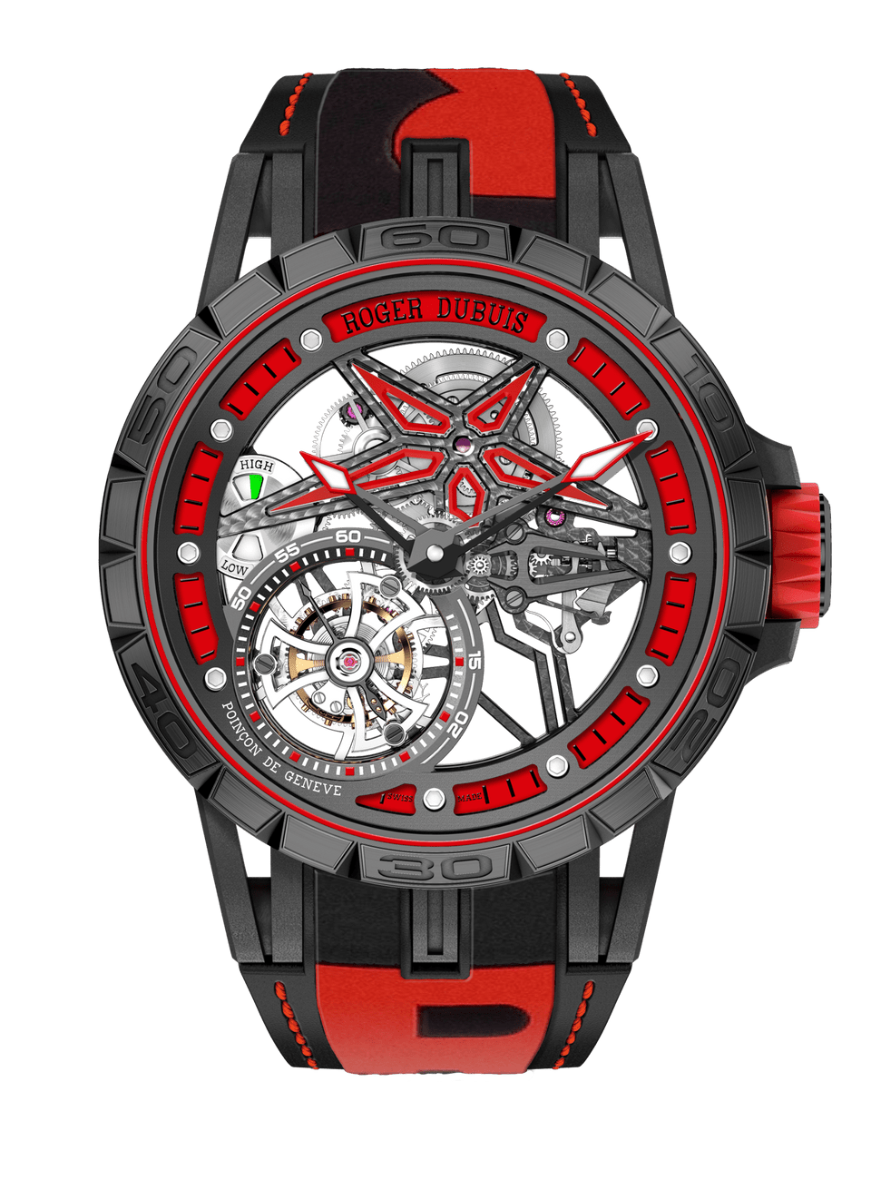 Excalibur Spider Pirelli Black DLC Titanium 45mm - Roger Dubuis