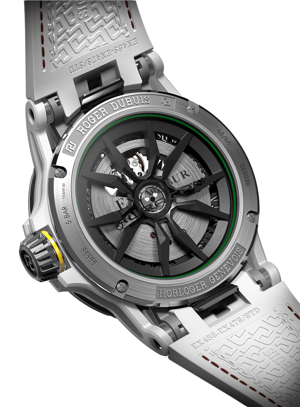 Excalibur Spider Huracán White MCF 45mm - Roger Dubuis